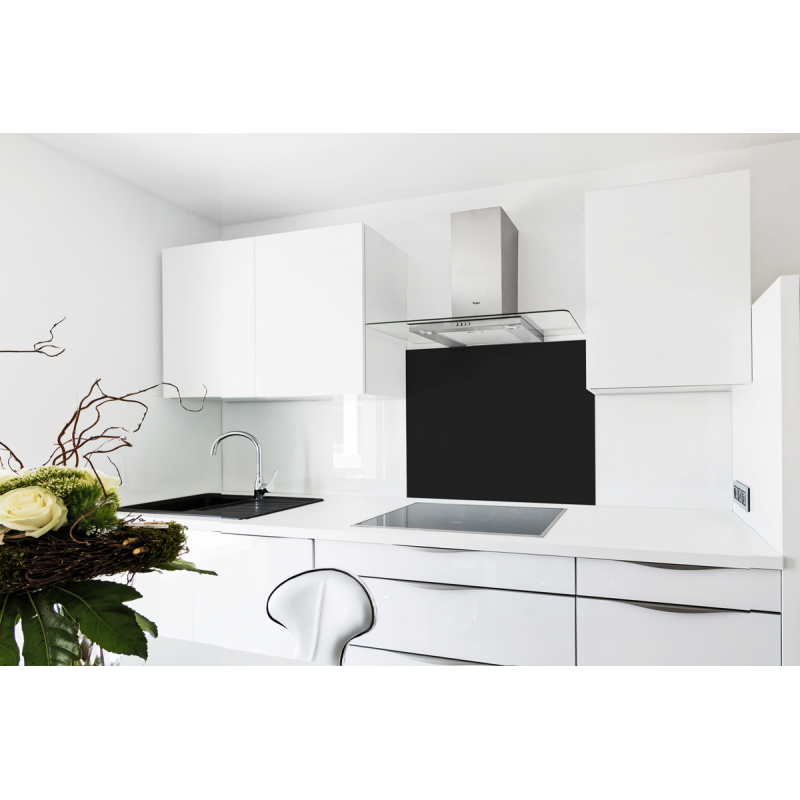 Crédence noire en verre laqué Lacobel T Deep Black – Verricrédence